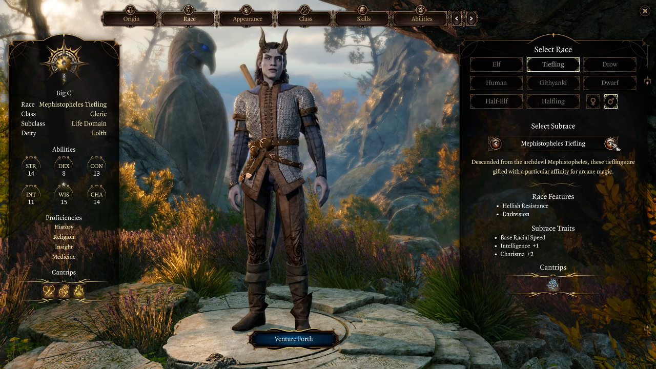 Baldur's Gate 3 - Tiefling Wizard gameplay - First 30 minutes - MGN